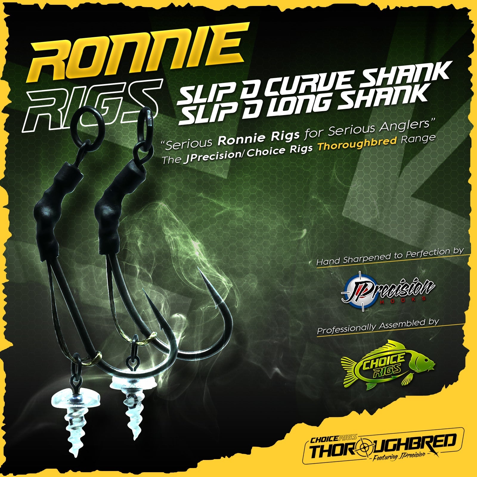 "Thoroughbred" Slip D Ronnie Rigs, Curve Shank and Long shank options ...